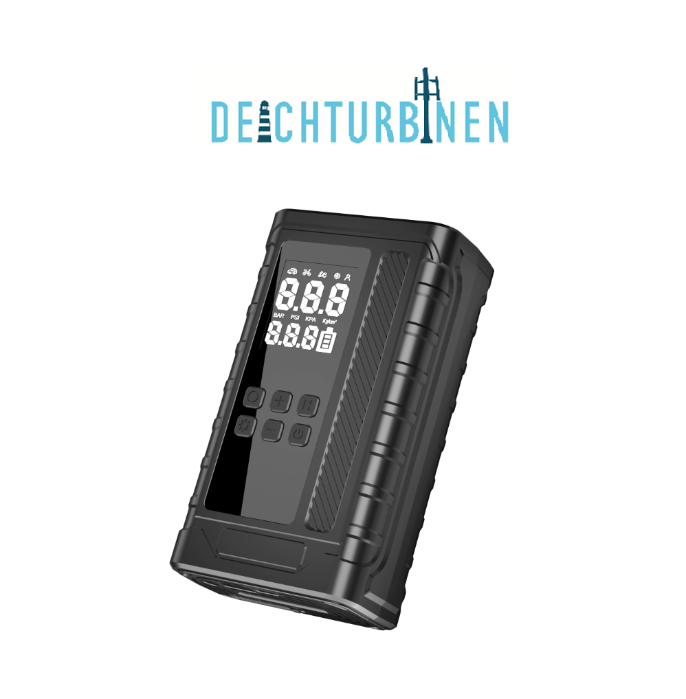 Car jump starter with air pump LED - Klein-Windkraftanlagen